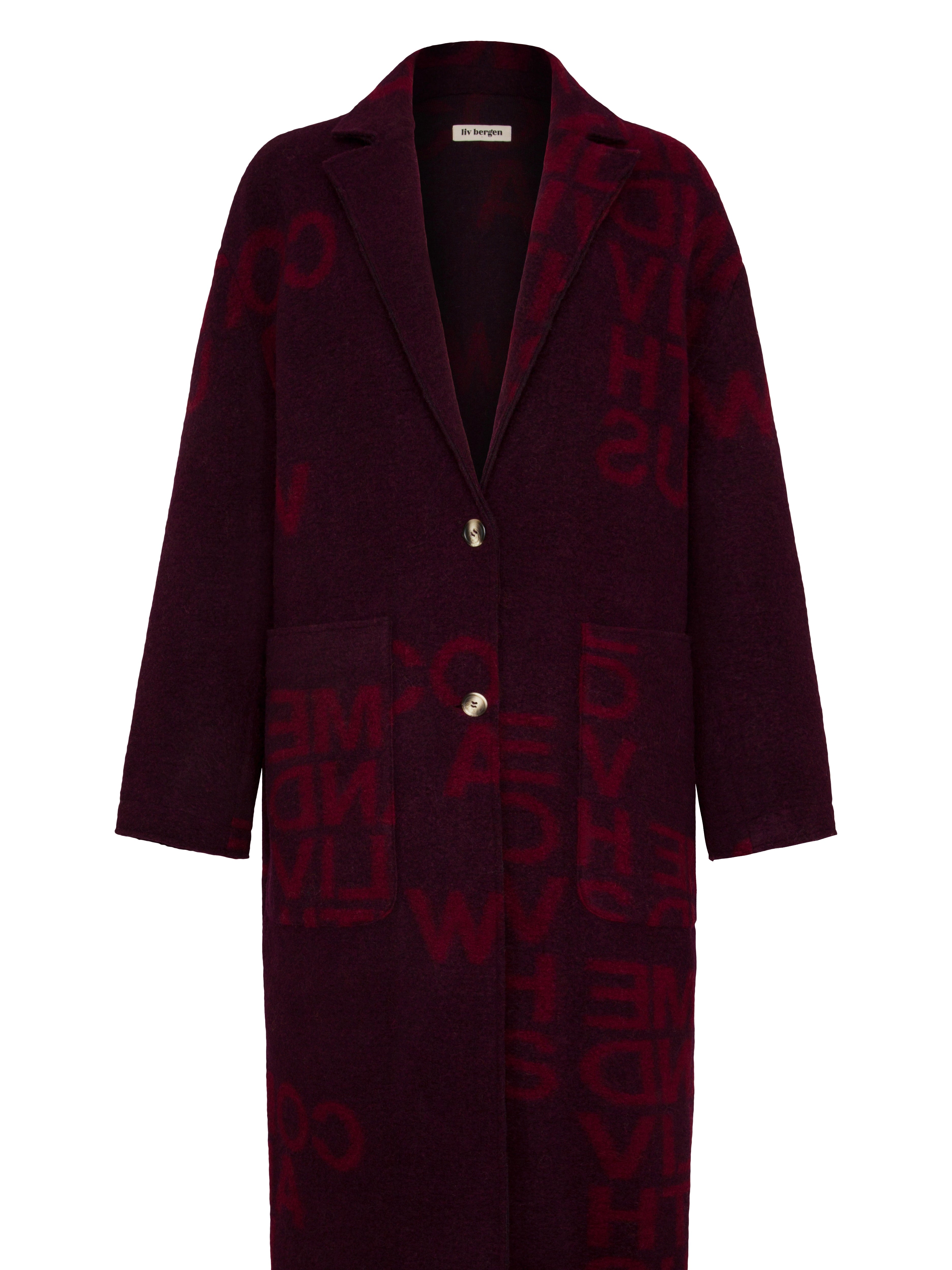 Liv Bergen Iceland Bordeaux & Wine Coat – Sacs of Ashbourne