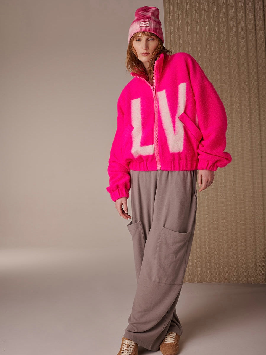 Liv Bergen Jacket in Neon Pink – Sacs of Ashbourne